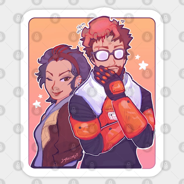 Gordon and Alyx - Half Life - Sticker | TeePublic