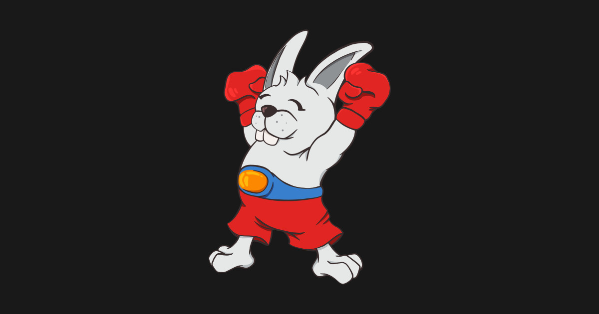 Boxing Bunny Funny Boxer Cartoon MMA - Boxing Gift - T-Shirt | TeePublic