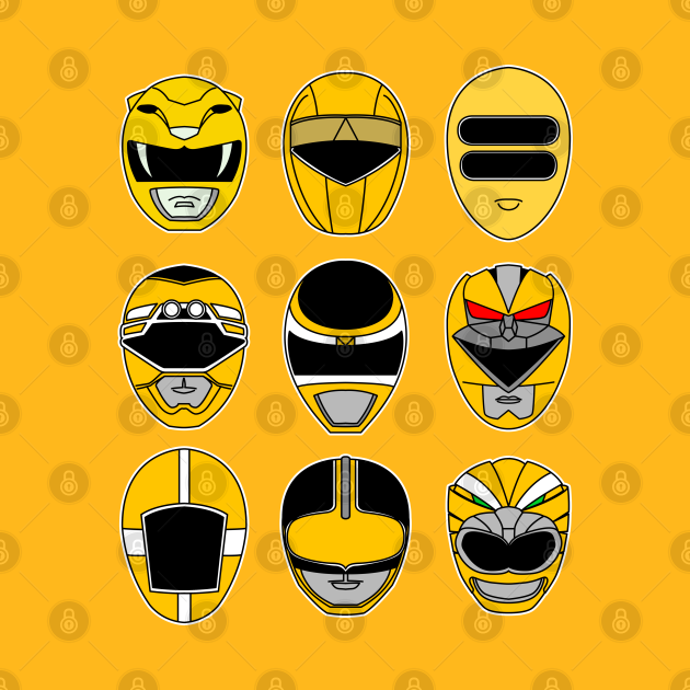 Forever yellow - Power Rangers - T-Shirt | TeePublic