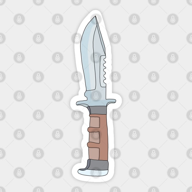 cartoon combat knife