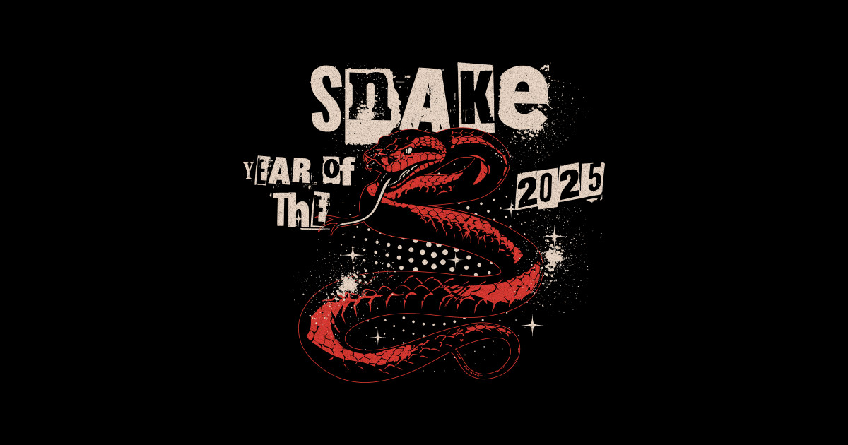 2025 Year of the Snake Street Graphics - 2025 - Sticker | TeePublic