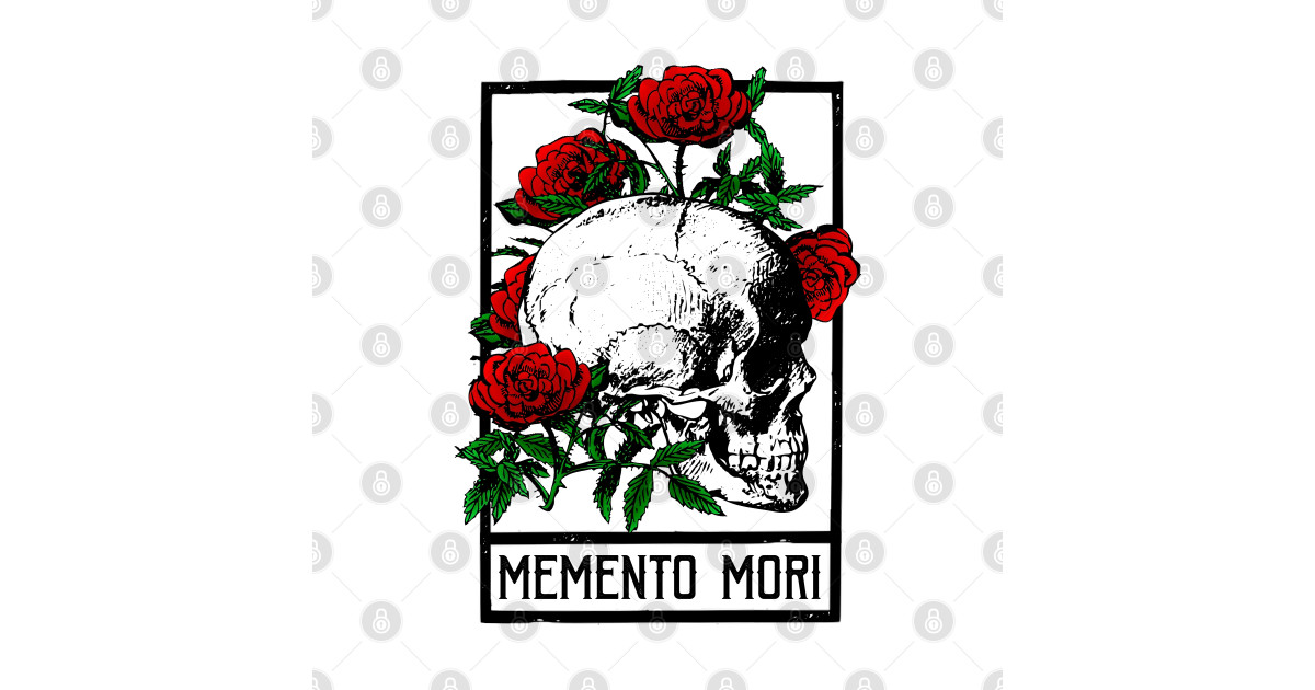 Skull And Roses - Memento Mori - Skull - T-Shirt | TeePublic