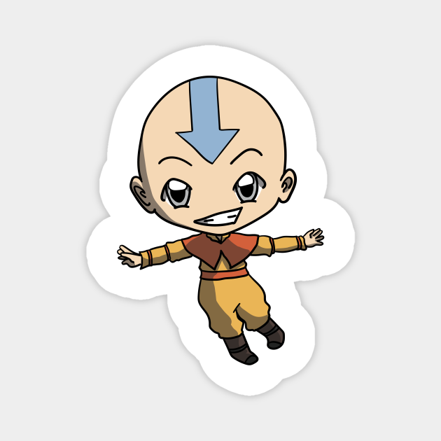 Avatar The Last Airbender Chibi Aang sticker - Avatar - Magnet | TeePublic