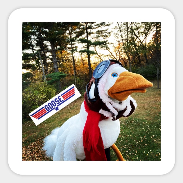 Goose Puppet Top Gun - Goose - Sticker | TeePublic