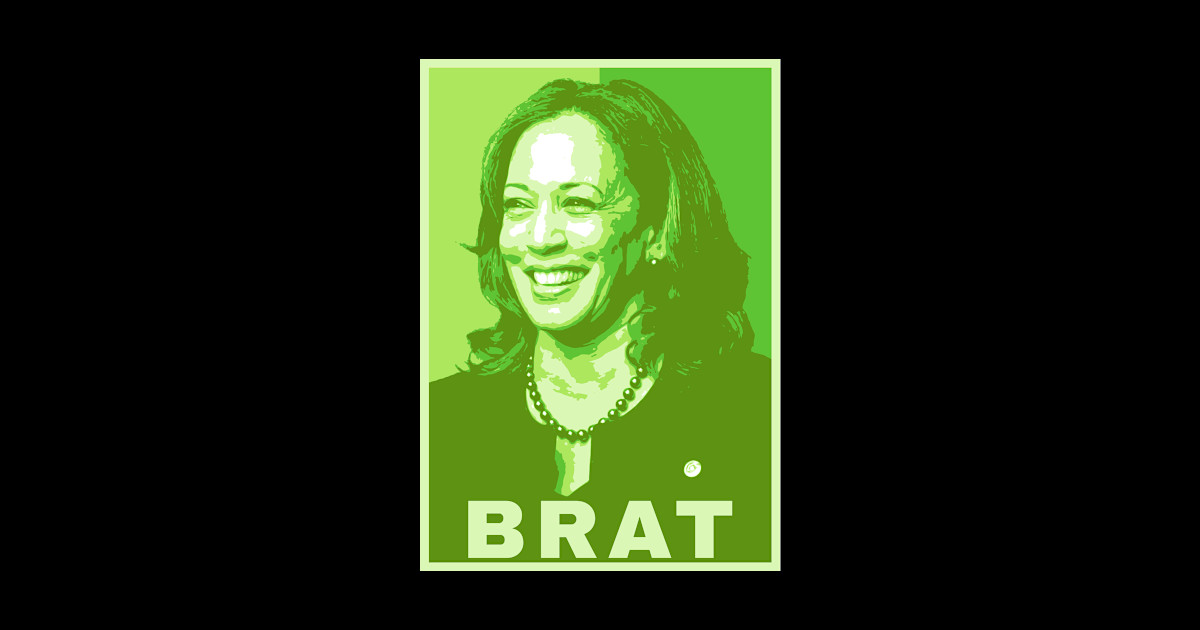 Kamala Harris Brat - Kamala Brat - Sticker | TeePublic