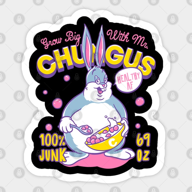 Big Chungus Cereal - Big Chungus - Sticker | TeePublic