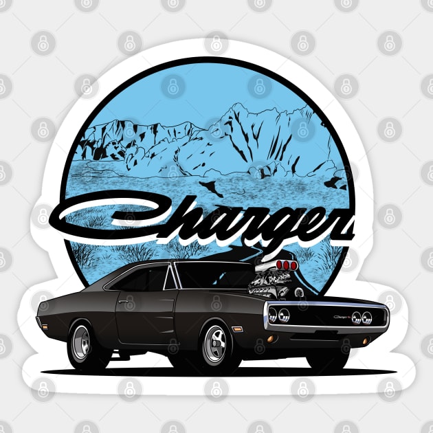 dodge charger vector
