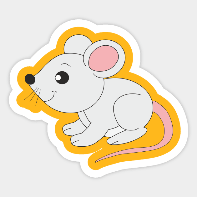 A Cute Mouse - Mouse - Sticker | TeePublic