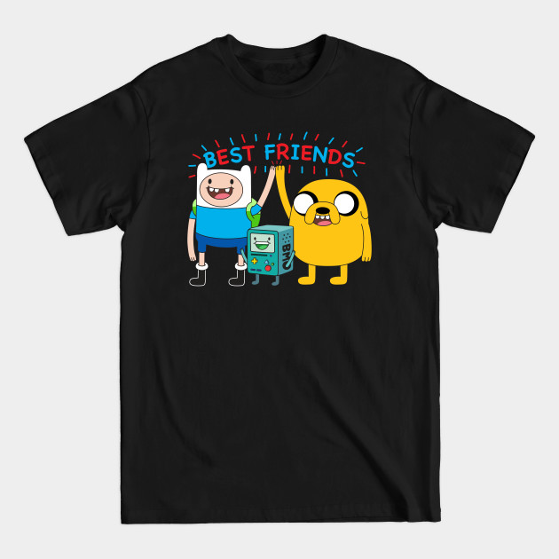 Finn Jake BMO Best Friends - Finn And Jake - T-Shirt Designed & Sold By ...