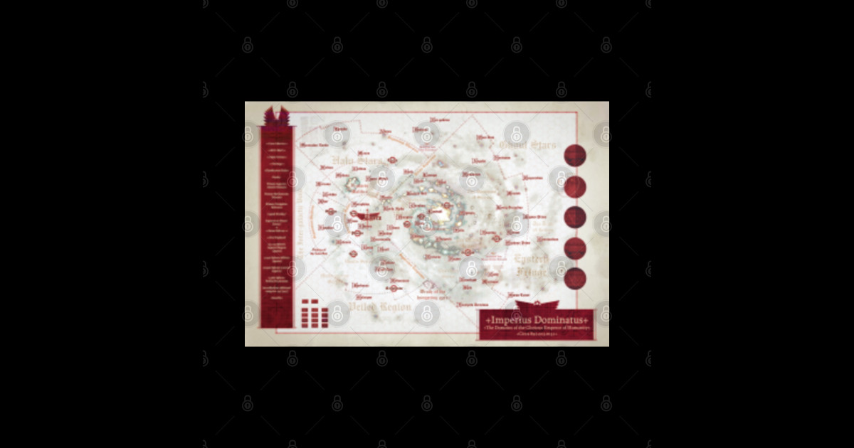 The Horus Heresy Galaxy Map - Warhammer - Sticker | TeePublic