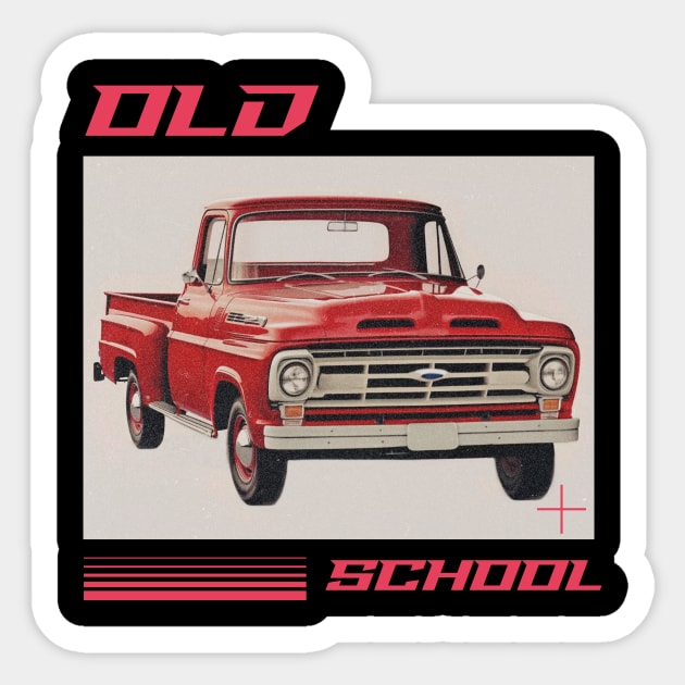 Old School Car - Car - Sticker | TeePublic