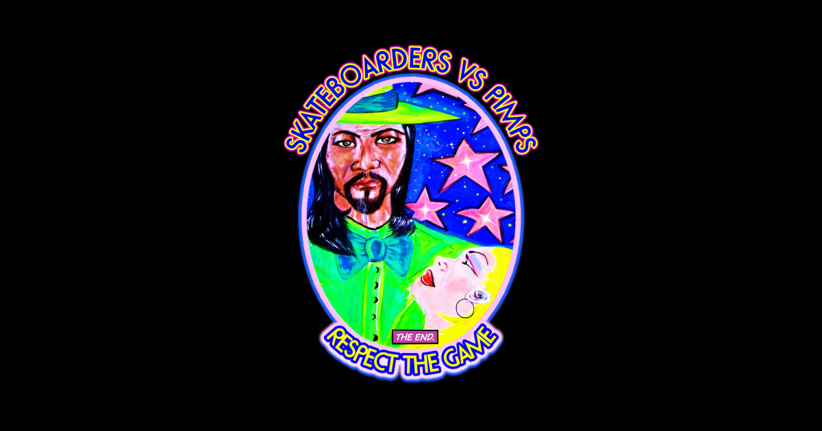 SKATEBOARDER VS PIMP - Pool - Sticker | TeePublic