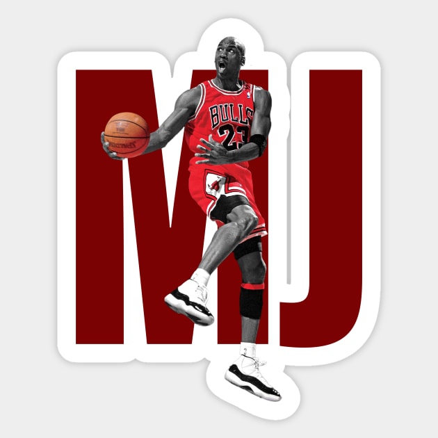 Wearing The 4-5 Michael Jordan Sticker TeePublic