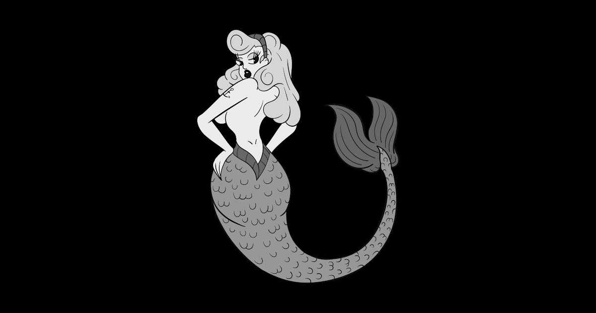 Murder Maid - Mermaid Pin Up - Sticker | TeePublic