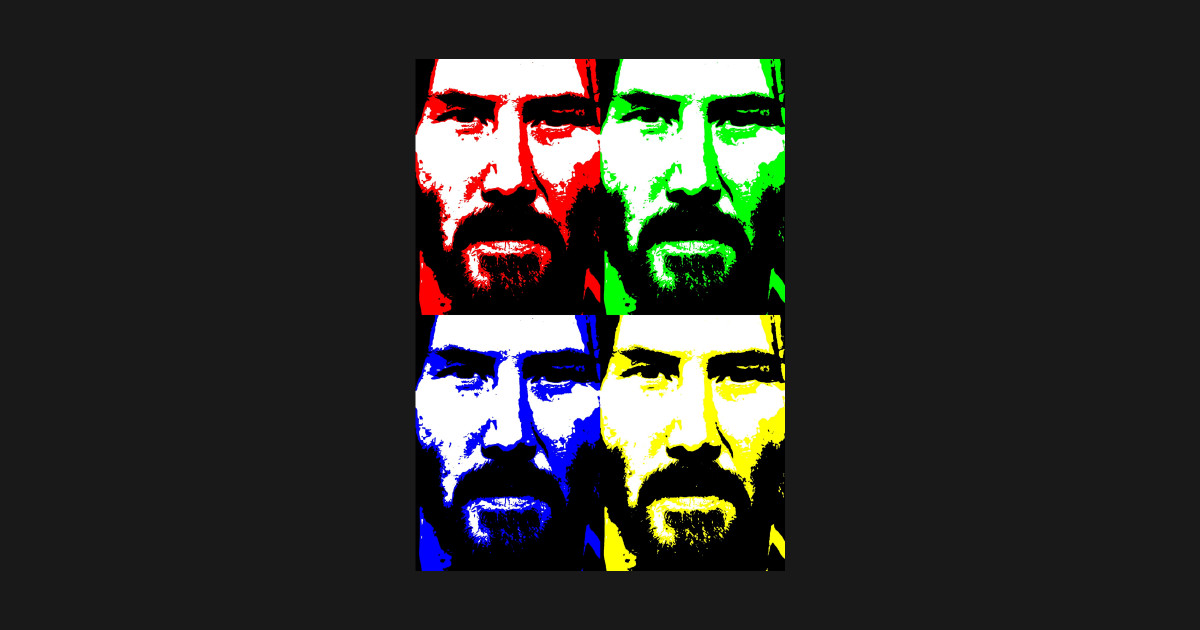 Keanu Reeves (collage) - Keanu Reeves - Pin | TeePublic