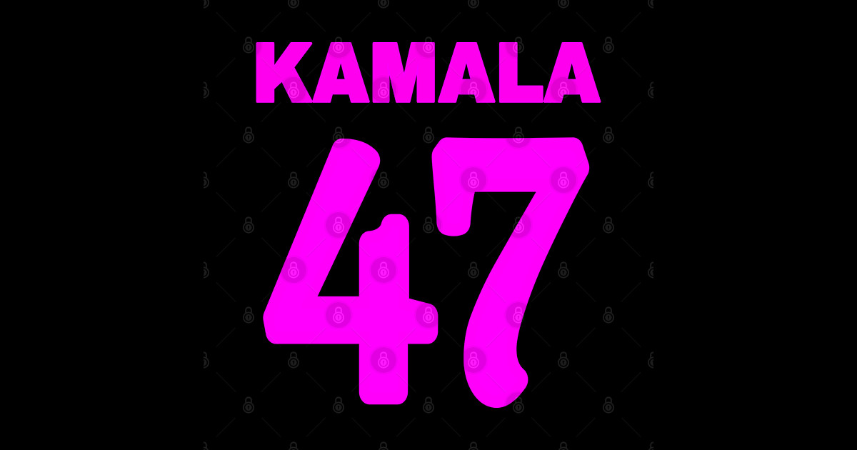 Kamala 47 - Pink - Front - Kamala 47 - Sticker | TeePublic