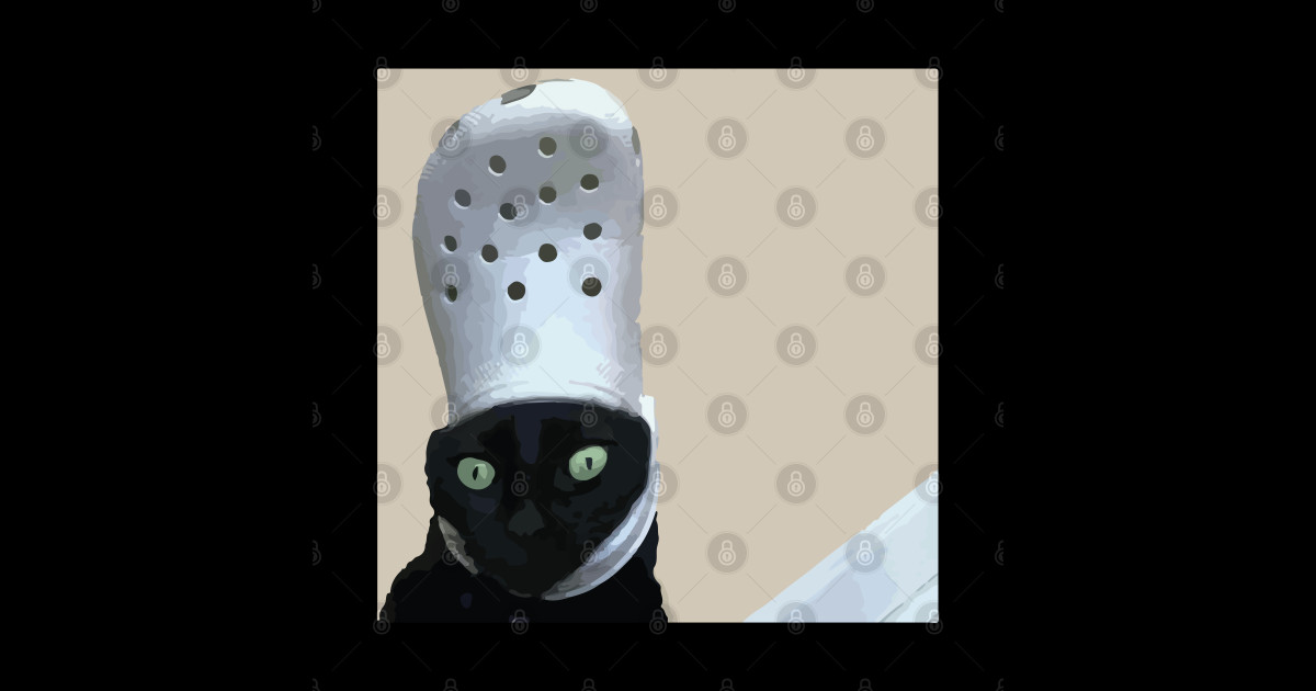 crocs cat - Cat - Posters and Art Prints | TeePublic