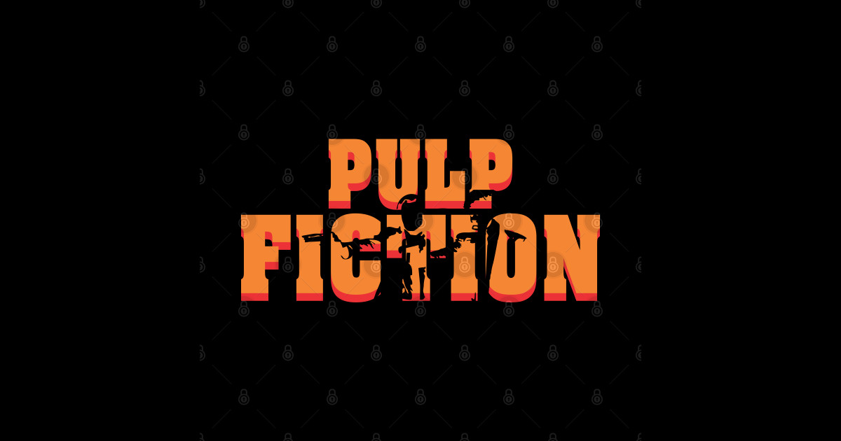 Pulp Fiction Logo - Pulp Fiction - Sticker | TeePublic