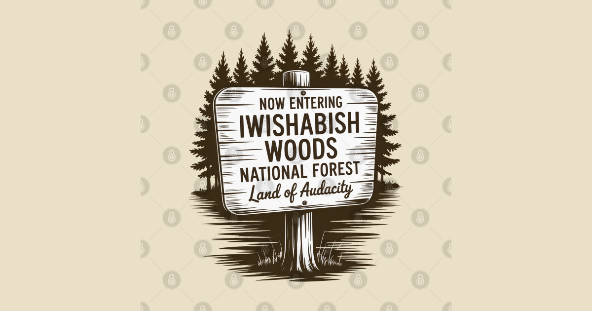 Now Entering I Wish A Bish Woods National-Forest-Land-Of-Audacity - Now ...