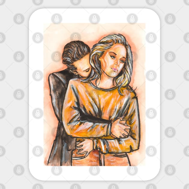 Sharon Stone & Michael Douglas - Sharon Stone - Sticker | TeePublic