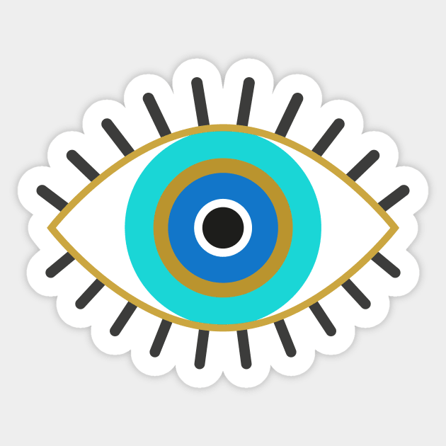 Mystical Evil Eye Symbol - Evil Eye - Sticker | TeePublic