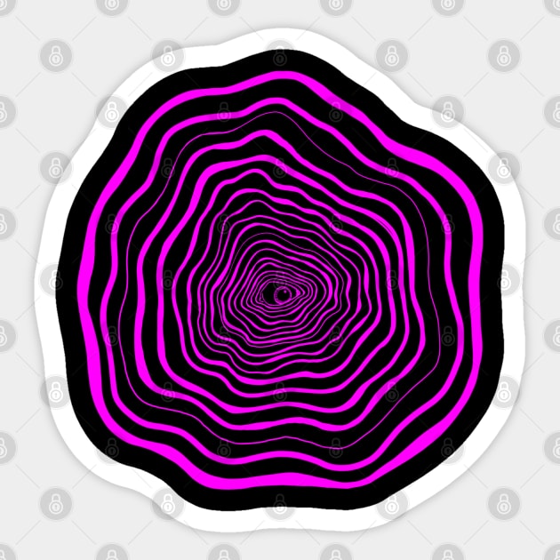 Past, present, and, future tense - Trippy - Sticker | TeePublic