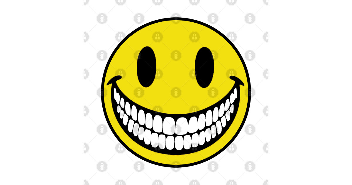 Chaotic Grin – Disturbing Smiley Face Weirdcore - Smile - T-Shirt ...