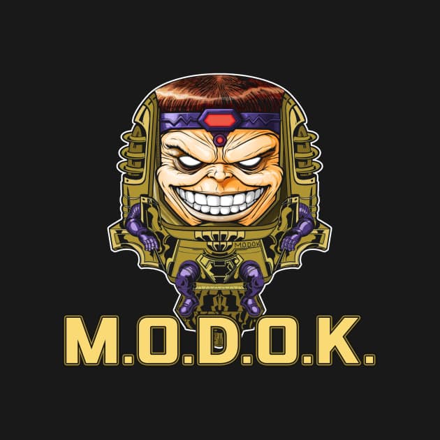 MODOK (Black Print) - Modok - T-Shirt | TeePublic