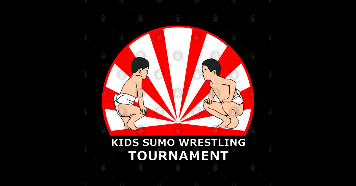 Kids Sumo Wrestling Tournament - Sumo Wrestling - Sticker | TeePublic