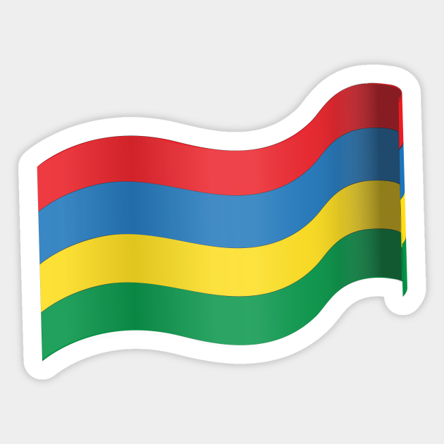 Mauritius - Mauritius Flag - Sticker | TeePublic