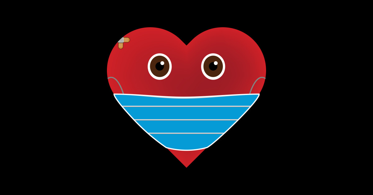 Masked Heart - Original - Heart - Sticker | TeePublic