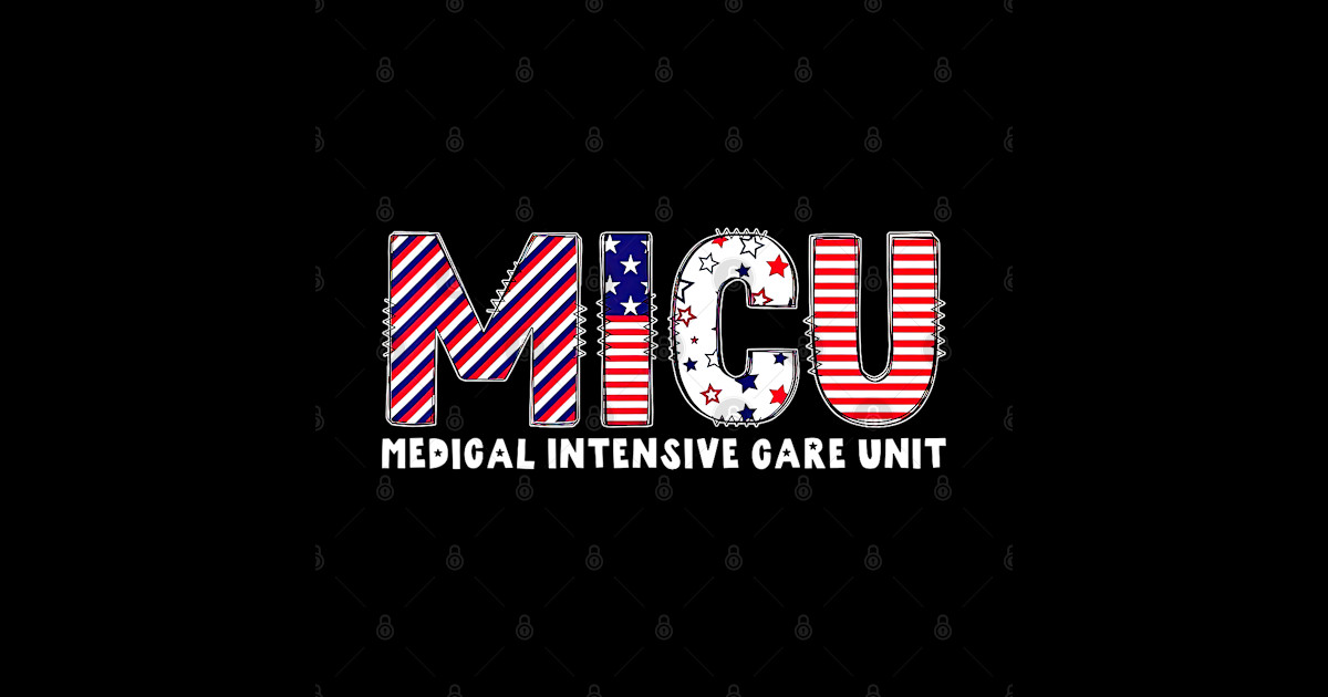 Vintage MICU Nurse US Flag Patriotic 4th Of July Pride Nurse - 4th Of ...