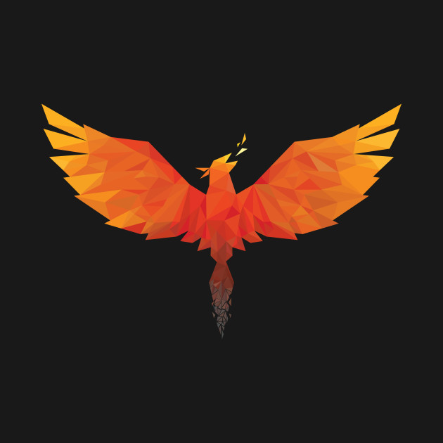 Geometric Phoenix - Phoenix - T-Shirt | TeePublic
