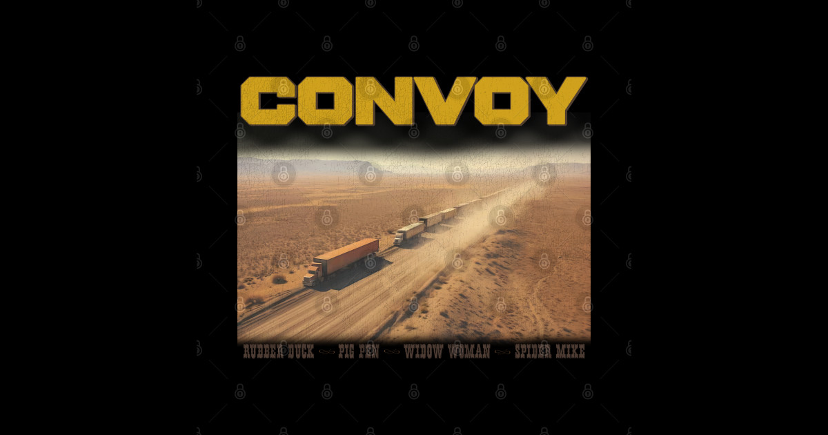 Convoy - Cult Classic 70s CB Radio Trucking Movie - Convoy - Sticker ...