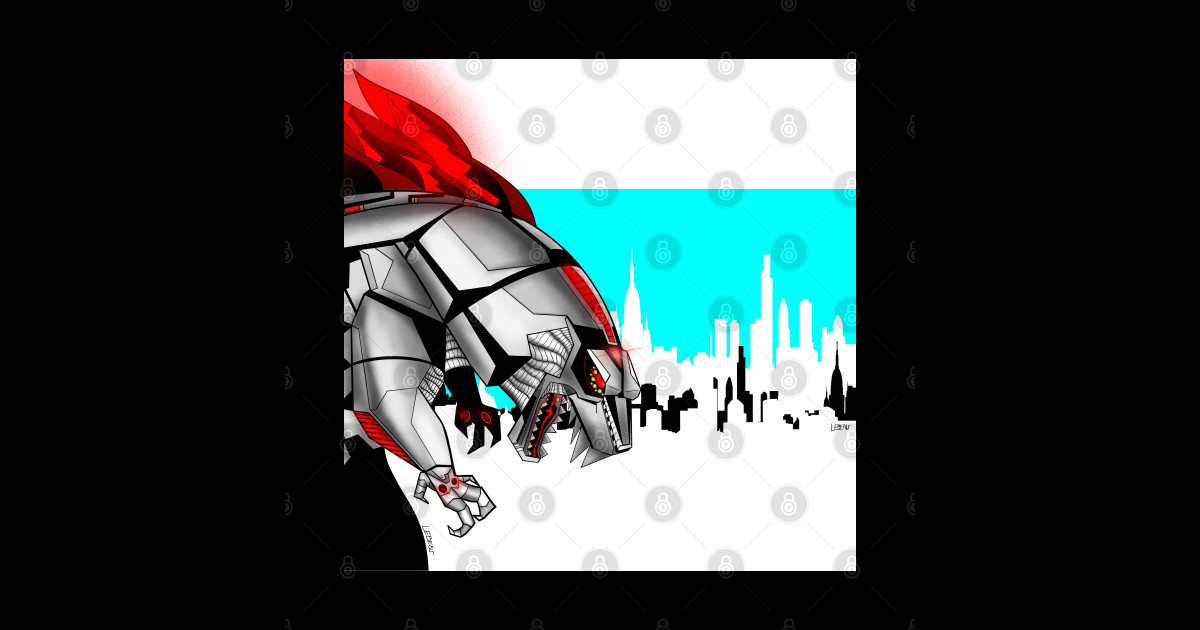 the mighty mechagodzilla kaiju in the city in disaster ecopop wallpaper ...