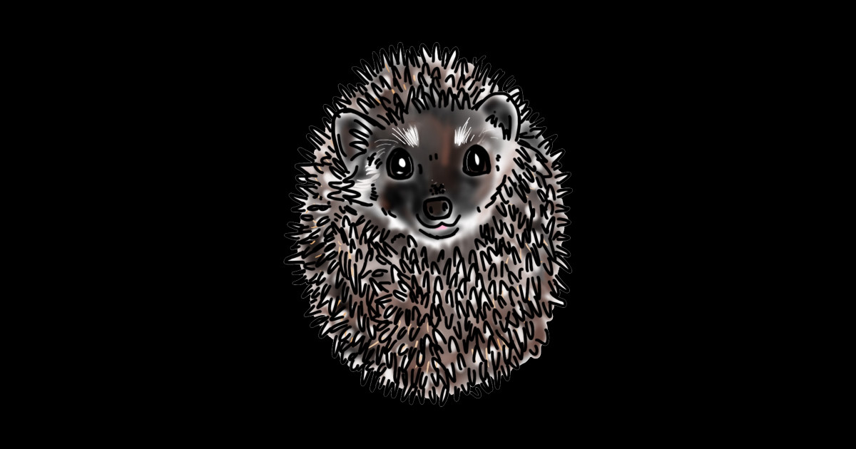 Cute Hedgehog - Hedgehog - Sticker | TeePublic