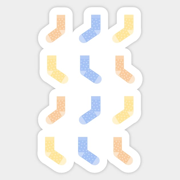 Mismatched Sock Sticker Pack - Socks - Sticker | TeePublic