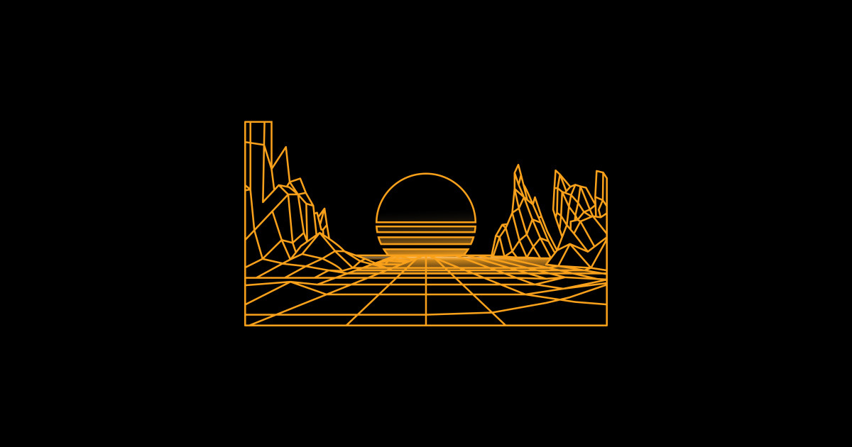 Yellow Synthwave - Synthwave - Posters and Art Prints | TeePublic