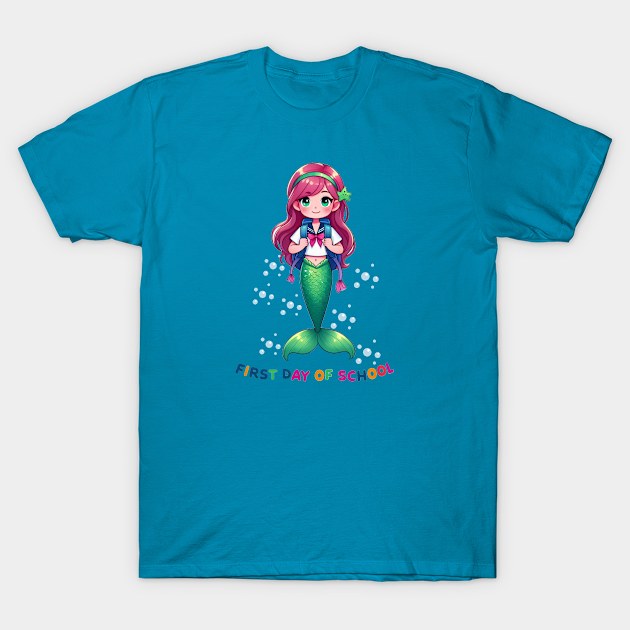 Kindergarten Mermaid Back To School for Mermaid Teacher Girl - First ...