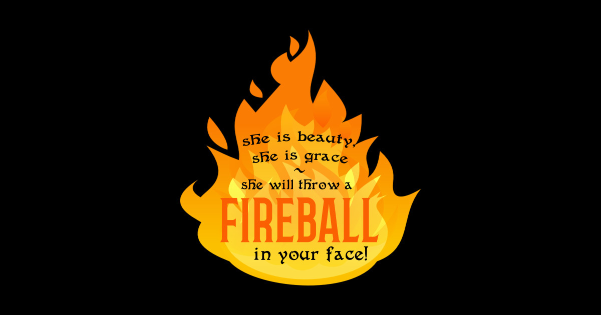Fireball in Your Face DnD Wizard Sorcerer Shirt | Dungeons and Dragons ...
