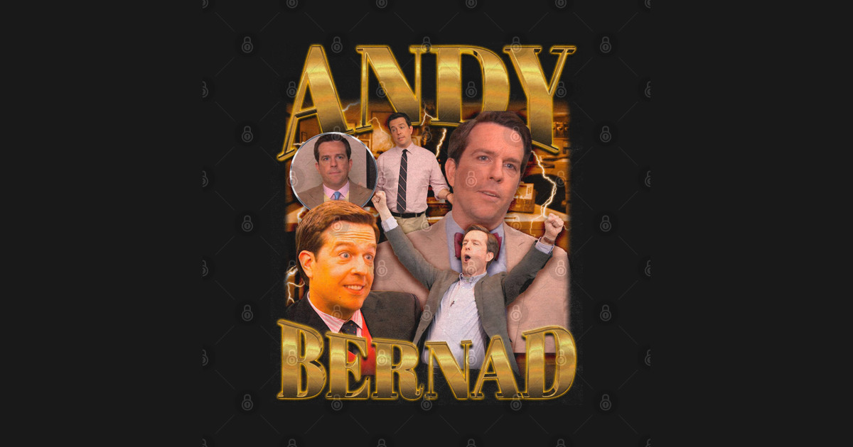 Andy Bernard Vintage Bootleg - Andy Bernard - T-Shirt | TeePublic