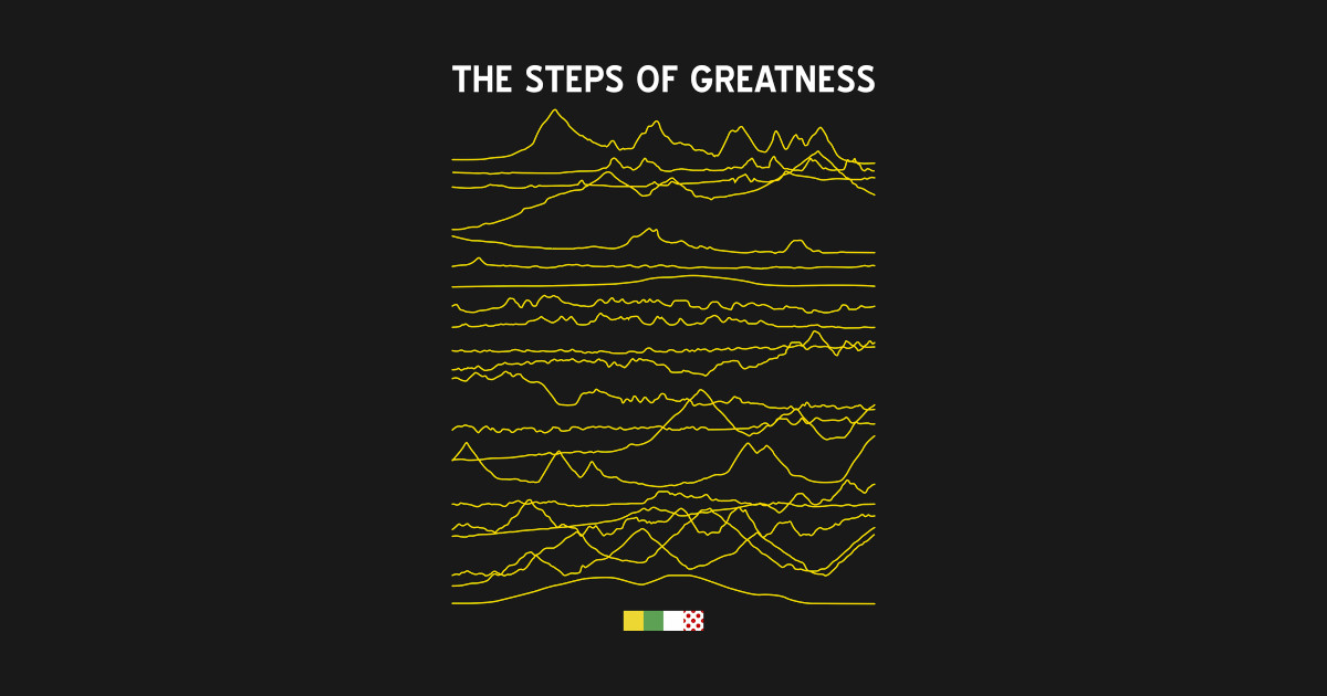 The steps of greatness - Cycling - T-Shirt | TeePublic