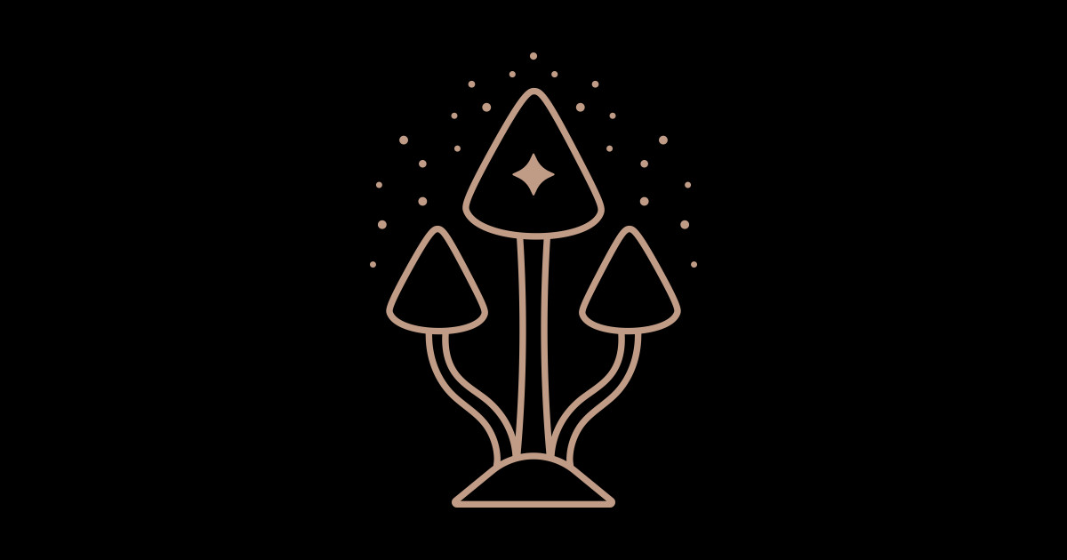 Mushroom. Fungi symbol. - Fungi - Sticker | TeePublic