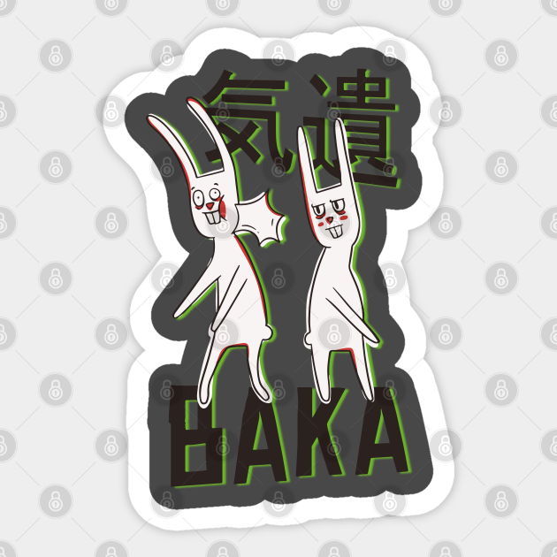 Baka meme rabbits - Baka Meme Rabbits - Sticker | TeePublic
