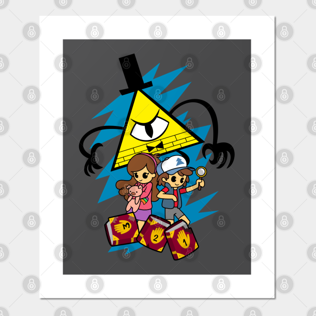 Cipher's Twins - Bill Cipher - Posters and Art Prints | TeePublic