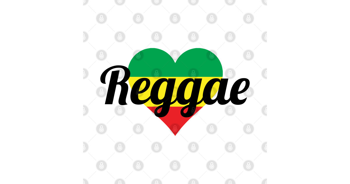 Reggae Heart - Reggae Music - Long Sleeve T-Shirt | TeePublic