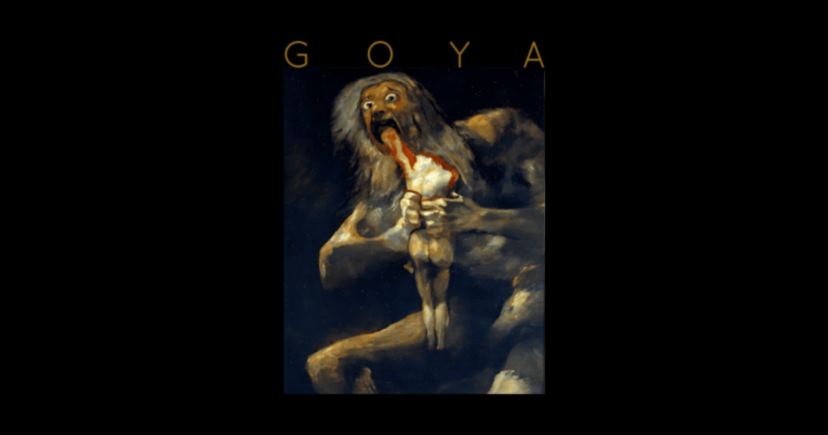 Francisco Goya Saturn Devouring His Son - Francisco - Sticker | TeePublic