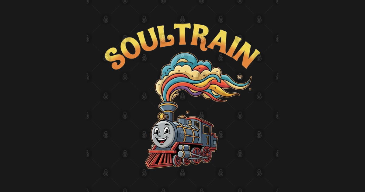 Soul Train Cartoon Locomotive - Soul Train Cartoon Locomotive - T-Shirt ...