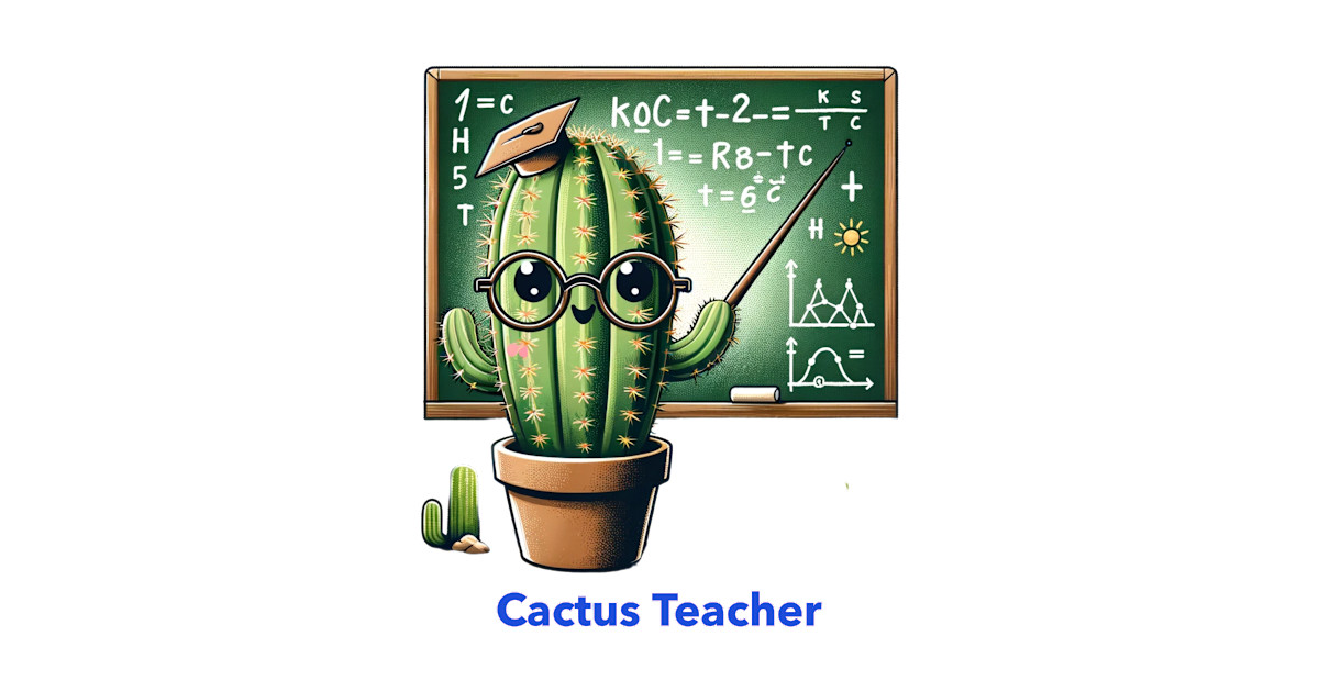 Cactus Teacher Happy Cactus Teacher Best Teacher - Teacher - T-Shirt ...