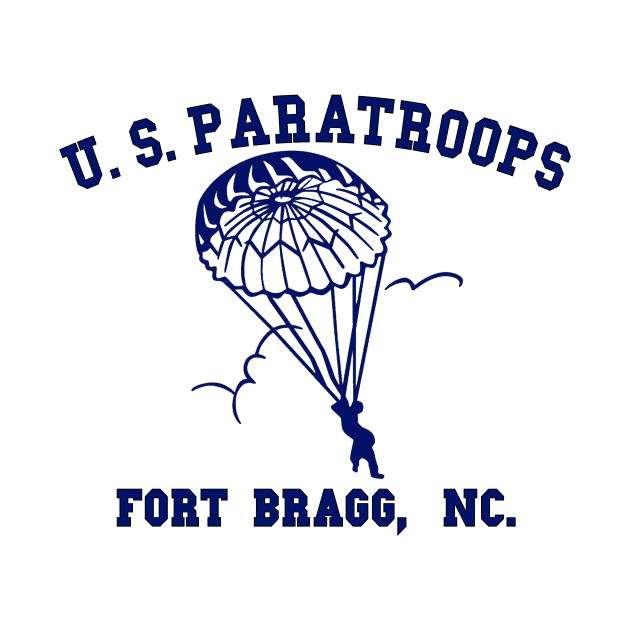 US Paratroops Fort Bragg NC WW2 - Fort Bragg - T-Shirt | TeePublic